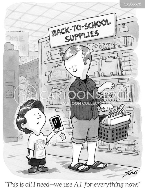 Ai In Schools Cartoons and Comics - funny pictures from CartoonStock