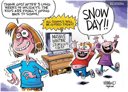 Snow Day Cartoons and Comics - funny pictures from CartoonStock