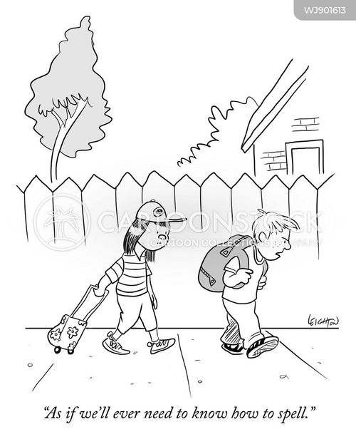 Learning To Spell Cartoons and Comics - funny pictures from CartoonStock