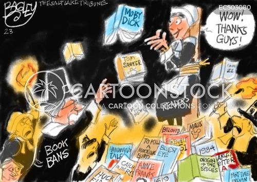 Burn Books Cartoons and Comics - funny pictures from CartoonStock
