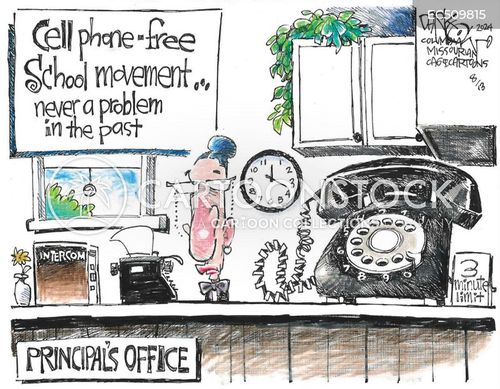 Phone Ban Cartoons and Comics - funny pictures from CartoonStock