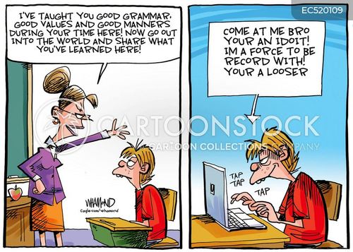 Manners Education Cartoons and Comics - funny pictures from CartoonStock