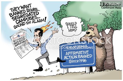 Racial Quotas Cartoons and Comics - funny pictures from CartoonStock