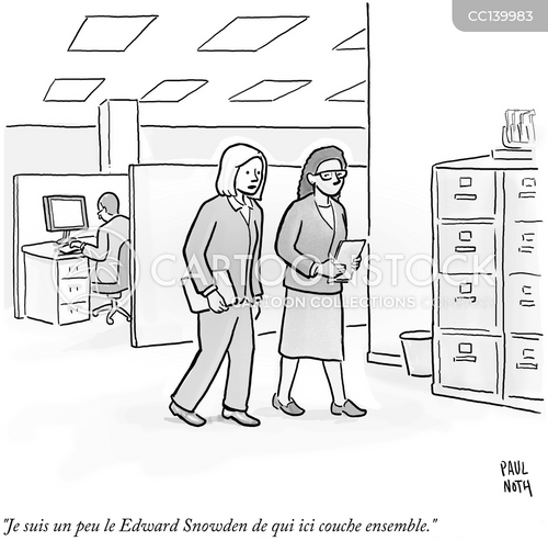 Dessins humoristique et caricaturés avec Edward Snowden