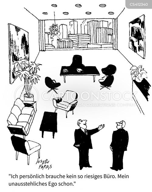 Cartoons und Karikaturen mit Riesiges Ego