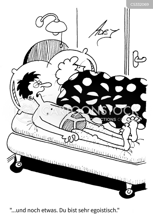 Cartoons und Karikaturen mit Bettdecke