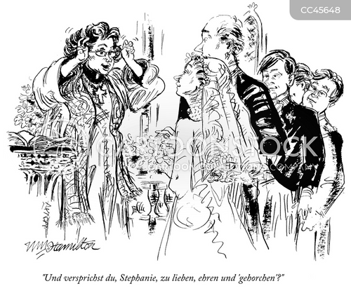 Cartoons und Karikaturen mit Promi-hochzeiten