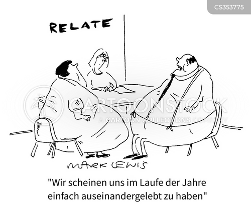 Cartoons und Karikaturen mit Auseinander Gewachsen