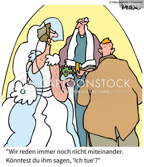 Cartoons und Karikaturen mit Neue Ehen