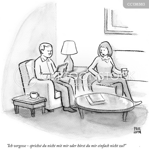 Cartoons und Karikaturen mit Schweigen