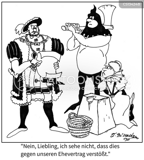 Cartoons und Karikaturen mit Heinrich Tudor