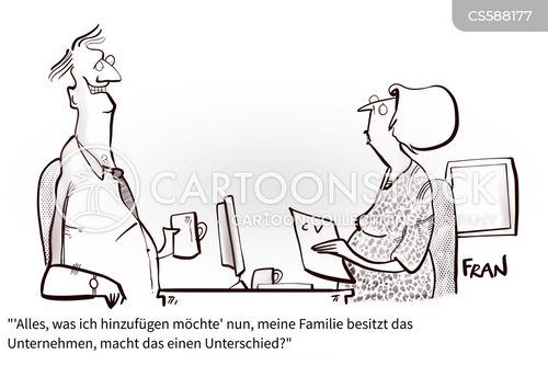 Cartoons und Karikaturen mit Franchise-besitz