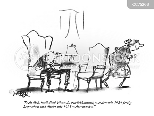 Cartoons und Karikaturen mit Nostalgie-trip