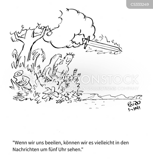 Cartoons und Karikaturen mit 5 Uhr