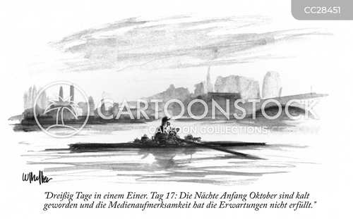 Cartoons und Karikaturen mit Kanu