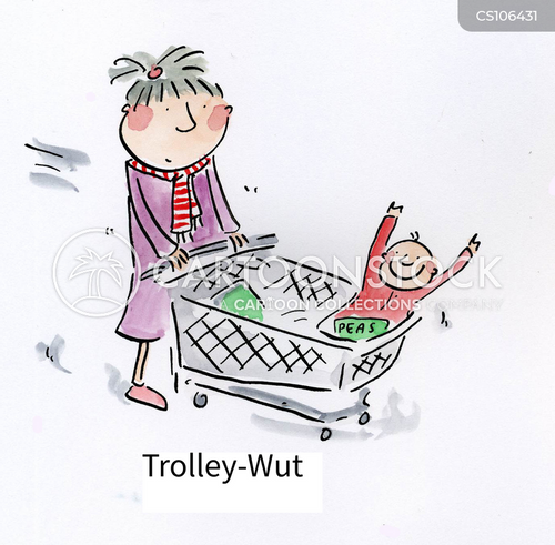 Cartoons und Karikaturen mit Das Trolley-problem