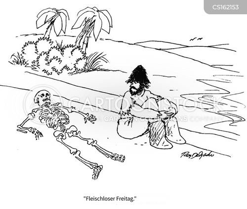 Cartoons und Karikaturen mit Einsame Insel
