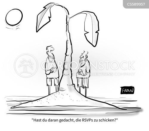 Cartoons und Karikaturen mit Einsame Insel