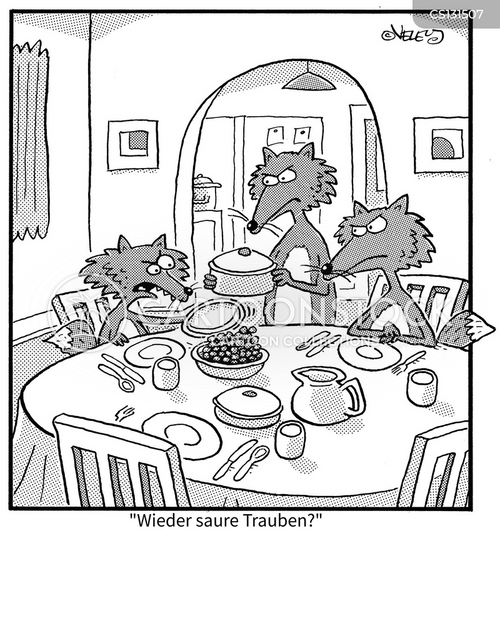 Cartoons und Karikaturen mit Sauer