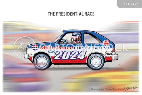 Pence Vp Selection Cartoons and Comics - funny pictures from CartoonStock