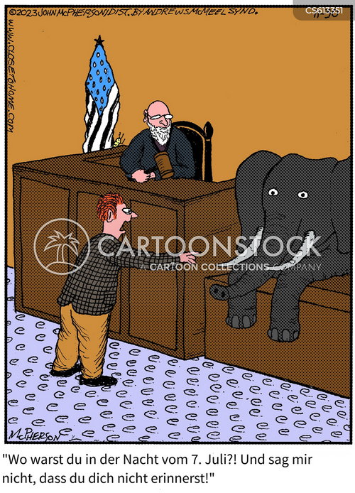 Cartoons und Karikaturen mit Abend Des 8. Juli