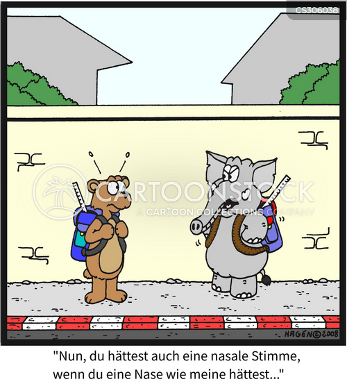 Cartoons und Karikaturen mit Nasale Stimme