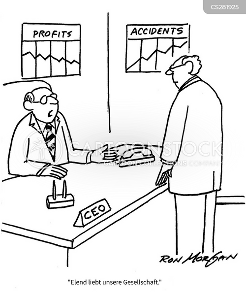 Cartoons und Karikaturen mit Elend Liebt Gesellschaft