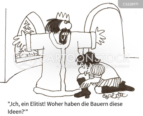 Cartoons und Karikaturen mit Elitist