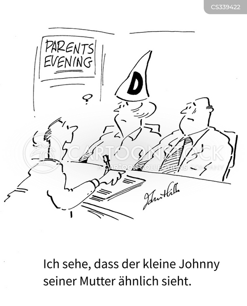 Cartoons und Karikaturen mit Elternabend