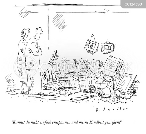 Cartoons und Karikaturen mit Outlet-shopping