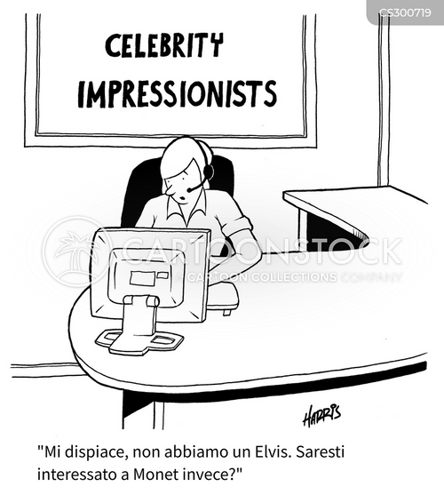 Cartoons und Karikaturen mit Elvis-impression