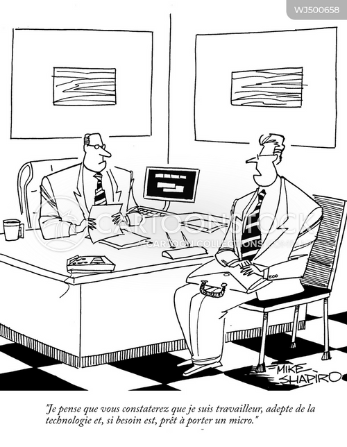 Dessins humoristique et caricaturés avec Nouveaux Embauchés