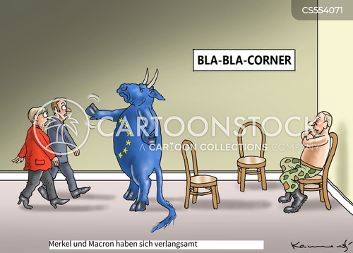 Cartoons und Karikaturen mit Emmanuel Macron