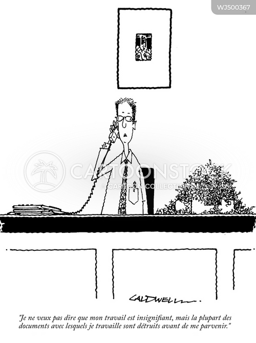 Dessins humoristique et caricaturés avec Emplois Sans Signification