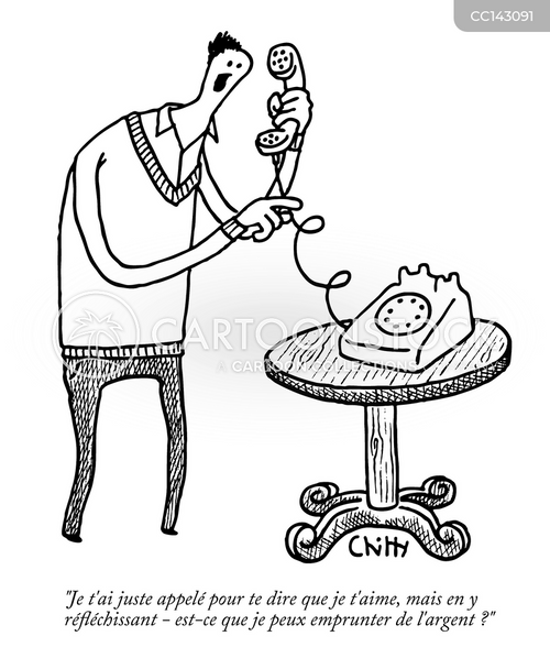 Dessins humoristique et caricaturés avec Emprunte De L'argent
