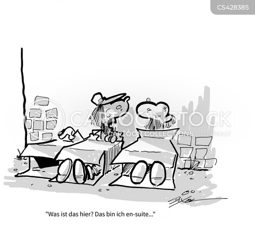 Cartoons und Karikaturen mit En-suite