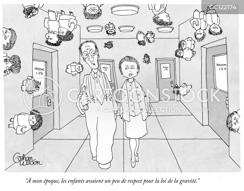 Dessins humoristique et caricaturés avec Lois De La Physique