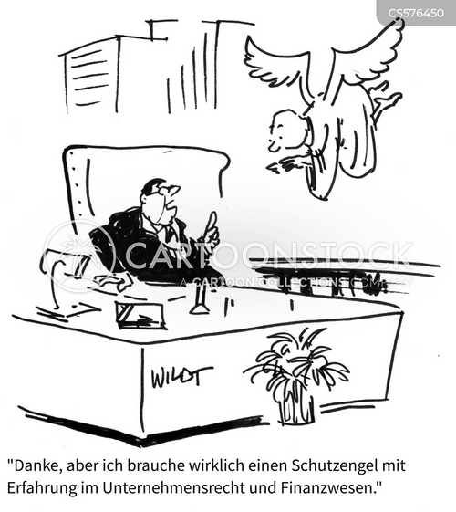 Cartoons und Karikaturen mit Engel