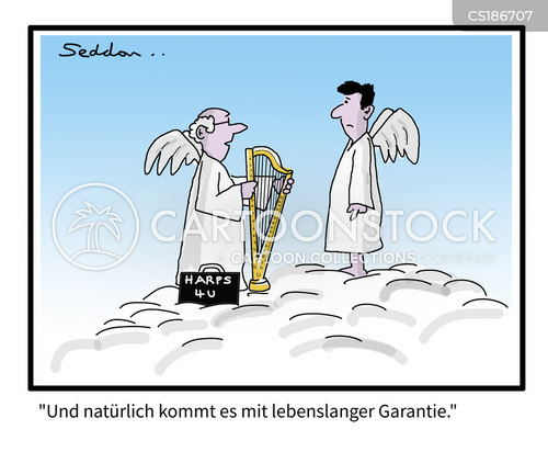Cartoons und Karikaturen mit Mammut-harfe