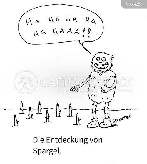 Cartoons und Karikaturen mit Neandertaler Mann