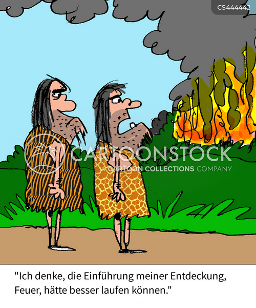 Cartoons und Karikaturen mit Entdeckung