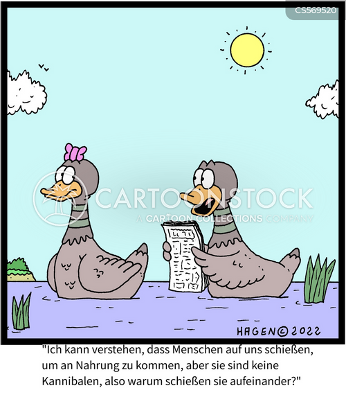 Lustige Cartoons Zur Entenjagd