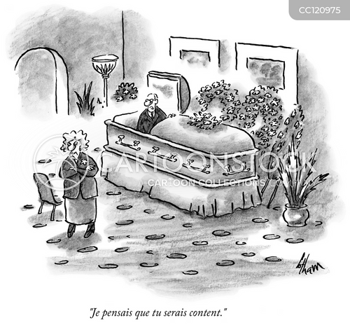 Dessins humoristique et caricaturés avec Enterrement