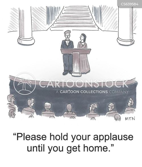 Applause Cartoons and Comics - funny pictures from CartoonStock