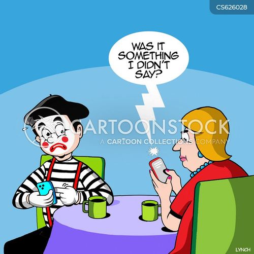 Mime Communication Cartoons and Comics - funny pictures from CartoonStock