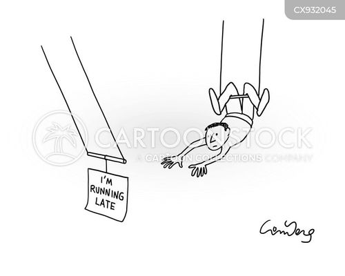 Running Late Cartoons and Comics - funny pictures from CartoonStock