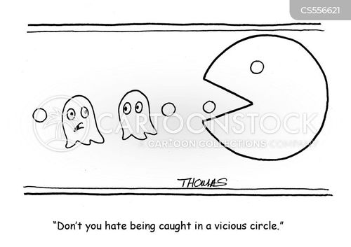 Vicious Circle Cartoons and Comics - funny pictures from CartoonStock