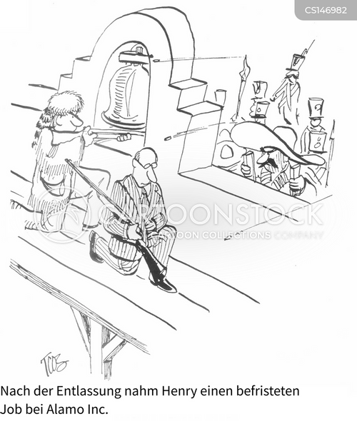 Cartoons und Karikaturen mit Zeitarbeitsplatz