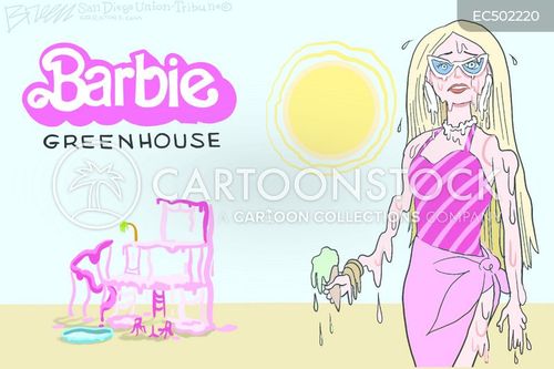 Climate Barbie Cartoons and Comics - funny pictures from CartoonStock
