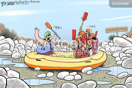 Colorado River Cuts Cartoons and Comics - funny pictures from CartoonStock